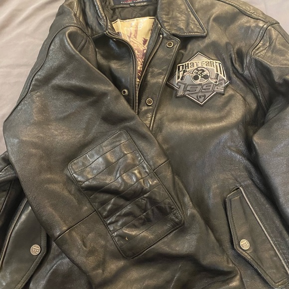 Phat Farm | Jackets & Coats | Phat Farm Mens Black Leather Zippered ...